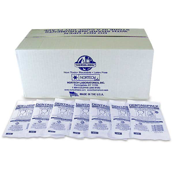 Dental Packs Reusable Cold Packs, 4" x 5" - 100/Case – Nortech Labs ...